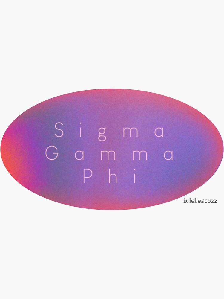 "Sigma Gamma Phi, gradient sticker, Sgphi, thusa, arethusa, Potsdam ...