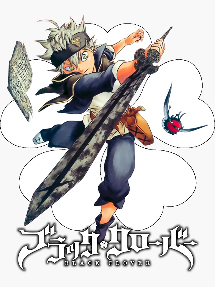 "Black Clover - Asta" Sticker for Sale by DESERTHUNTER | Redbubble
