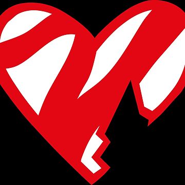 "HBK Heart" Sticker for Sale by Linubidix | Redbubble