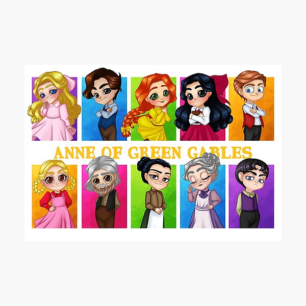 "Anne of Green Gables: Cute Chibi Characters" Photographic Print by ...