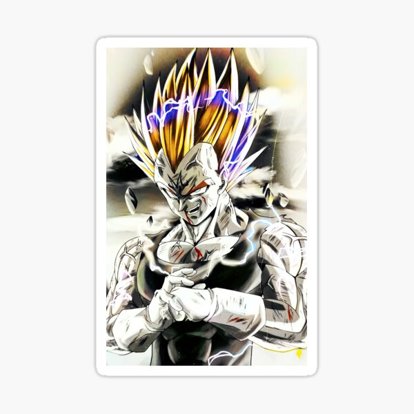 "Vegeta Majin" Sticker for Sale by juanmapez98 | Redbubble