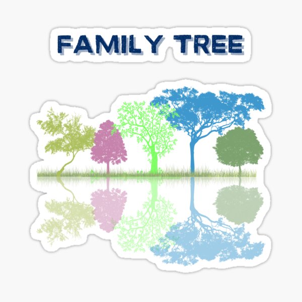 "Family Tree" Sticker for Sale by yassooarts | Redbubble