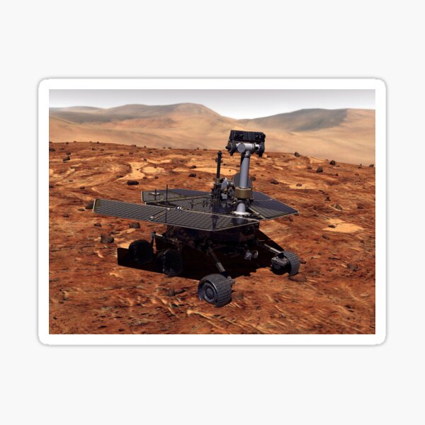 "Artists rendition of Mars Rover" Sticker for Sale by StocktrekImages ...