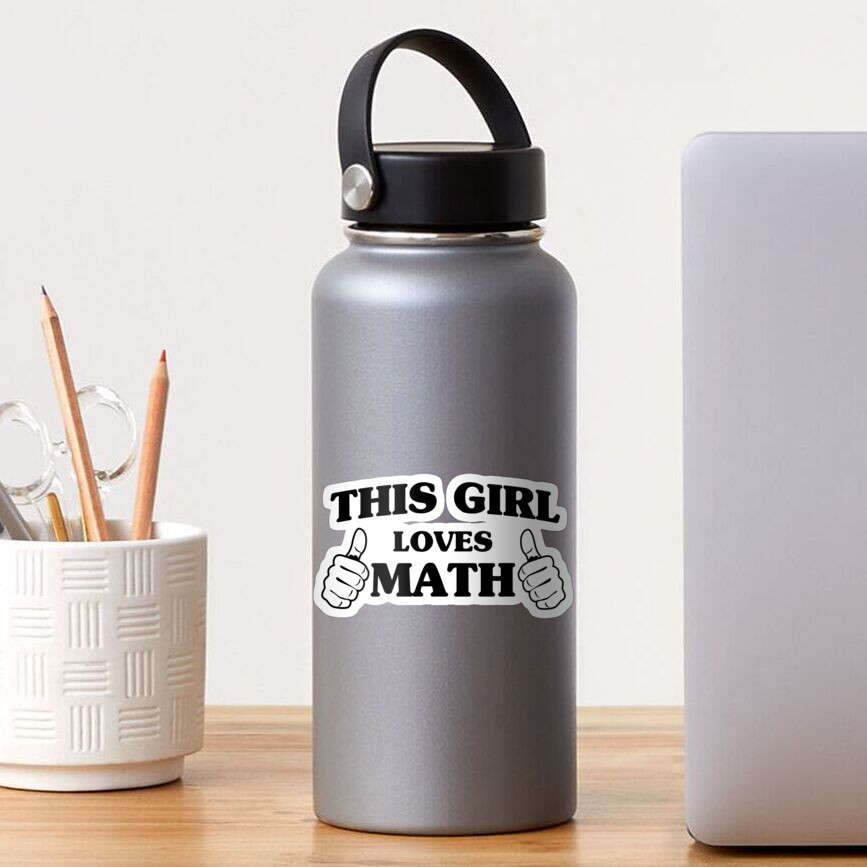 "This girl loves math" Sticker for Sale by trends | Redbubble