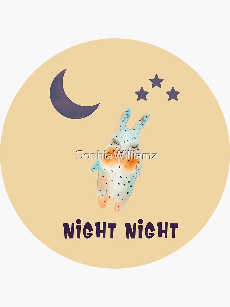 "Goodnight - sleeping rabbit - stars - moon - night night - buttercup ...
