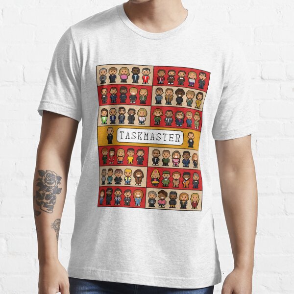 "Series 1-12, Pixel Art Taskmaster display." Essential T-Shirt for Sale ...