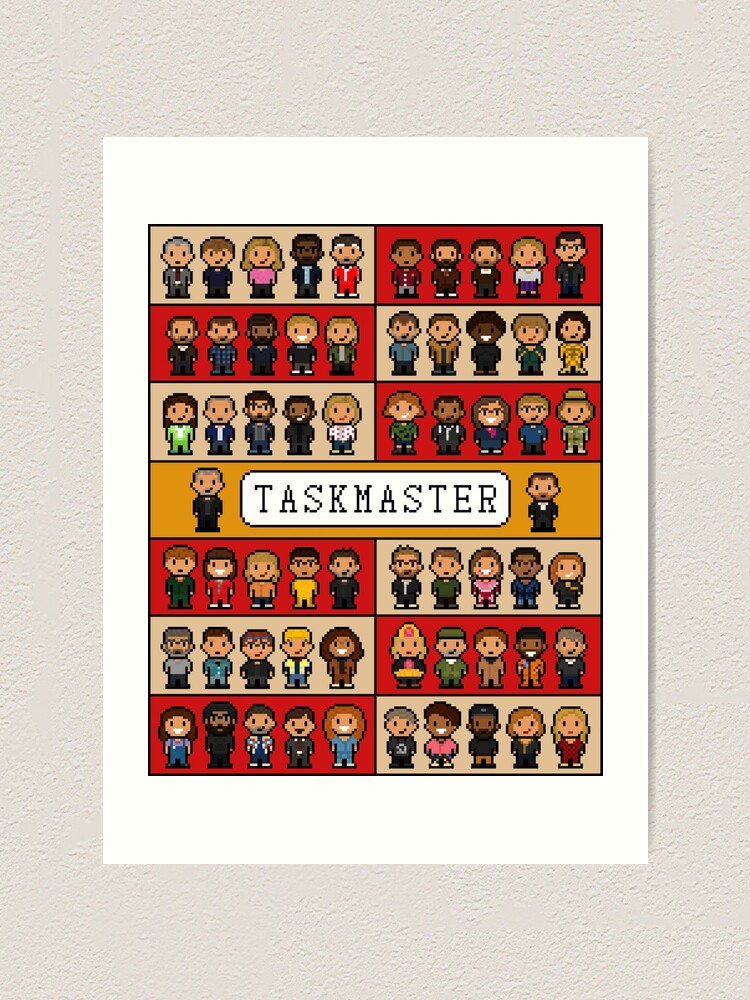 "Pixel Art Taskmaster display." Art Print by 8-BitBrookes | Redbubble