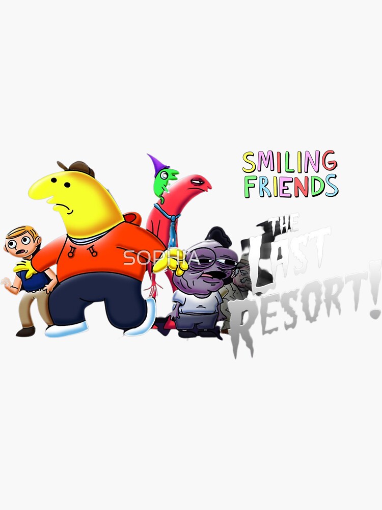 "Smiling friends " Sticker for Sale by SOP--HIA | Redbubble