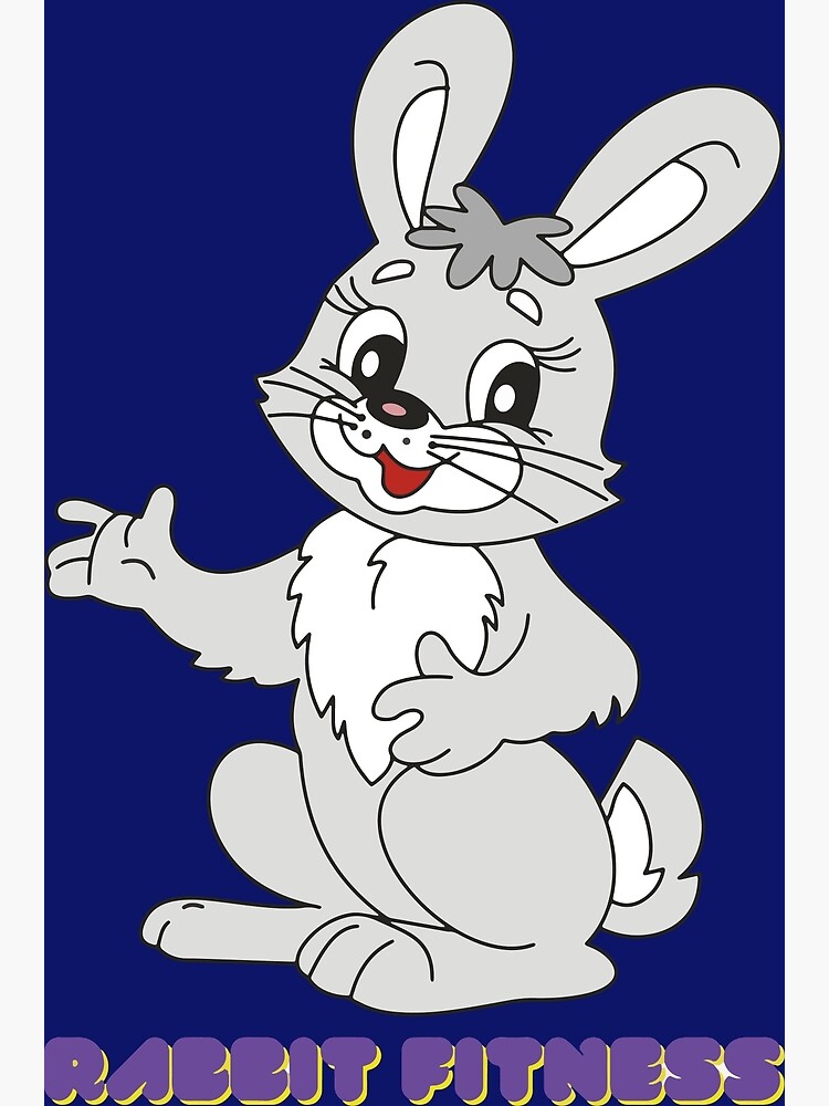"rabbit fitness - i am the rabbit " Poster for Sale by mylifefitness ...