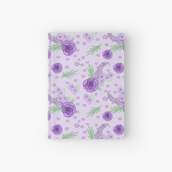 "purple floral pattern" Hardcover Journal for Sale by shoplululapin ...