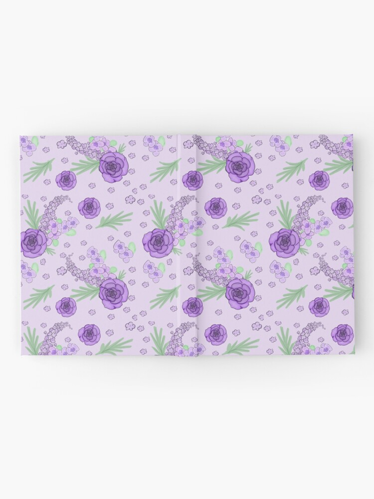 "purple floral pattern" Hardcover Journal for Sale by shoplululapin ...