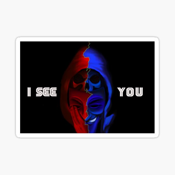 "Red Team and Blue Team" Sticker by Kesputea | Redbubble