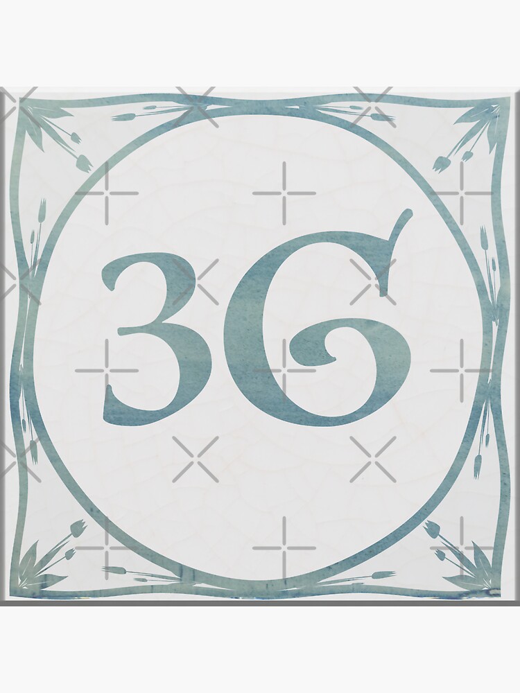 "Delft blue tile effect with the letters 3g. " Sticker for Sale by ...