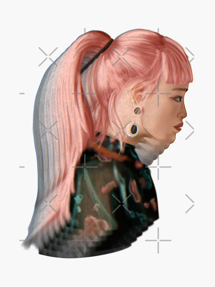 " Fernanda Ly (White Background)" Sticker by Jay-Arts- | Redbubble