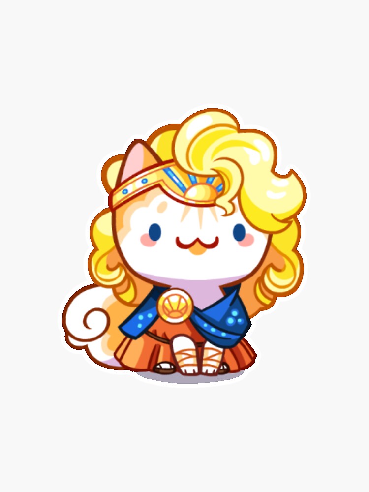 "Apollo Cat" Sticker for Sale by kaleidoscope32 | Redbubble