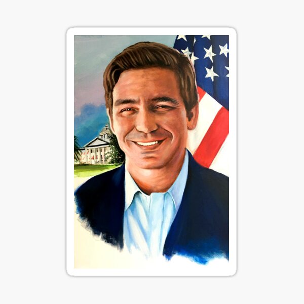 "Ron DeSantis Governor of Florida" Sticker for Sale by Roadbubble ...