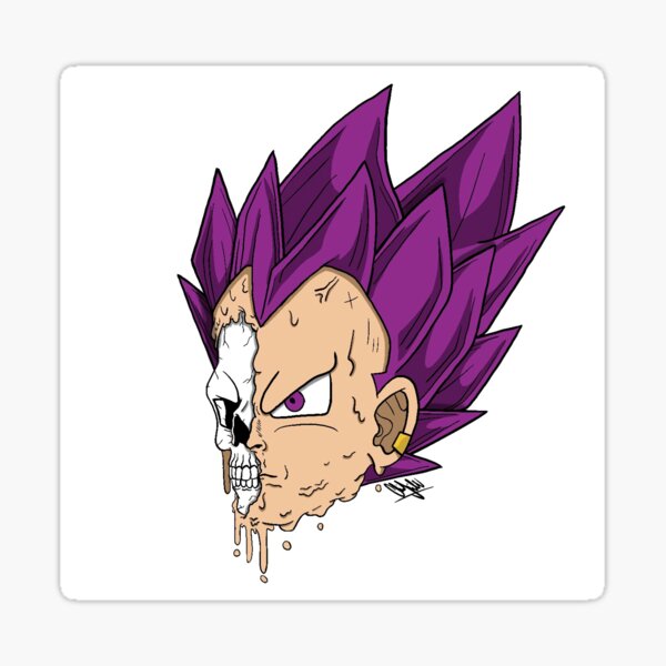 "Ultra Ego Vegeta " Sticker for Sale by Beauxnilla | Redbubble