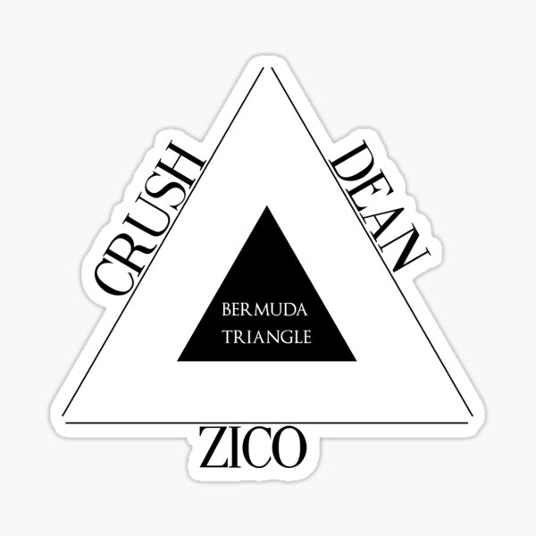 "Bermuda Triangle" Sticker by thinkkpop | Redbubble