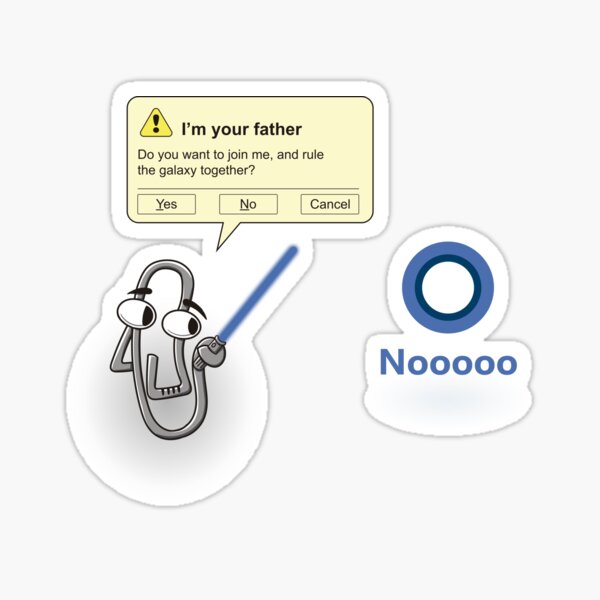 "Cortana, I'm your father" Sticker by Caldofran | Redbubble