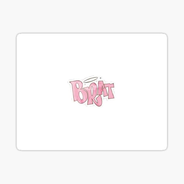 "pink brat" Sticker by Designemark | Redbubble
