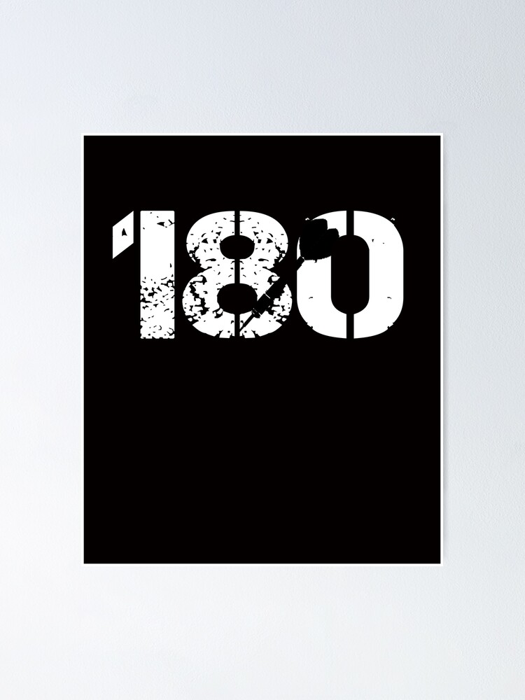 "DART DARTS 180 " Poster for Sale by rachidhaz | Redbubble