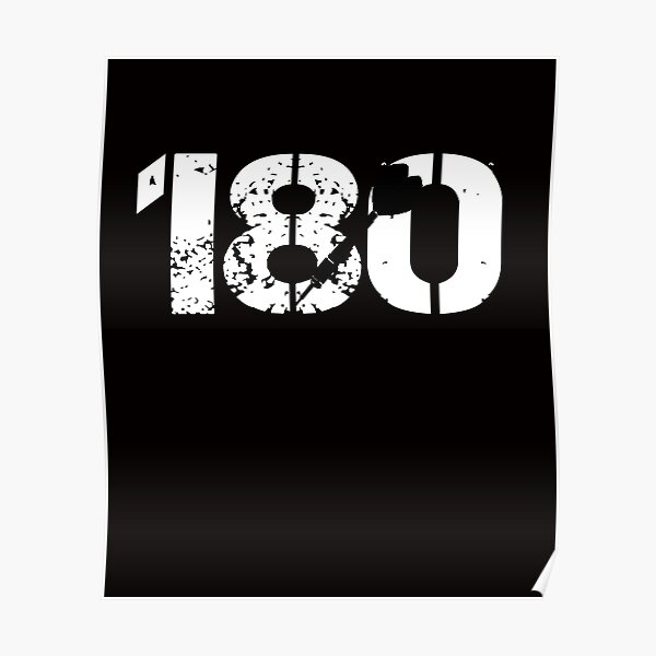 "DART DARTS 180 " Poster for Sale by rachidhaz | Redbubble