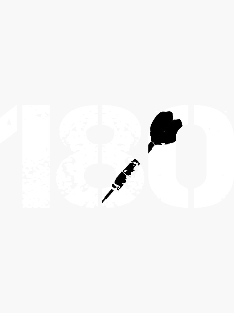 "DART DARTS 180 " Sticker for Sale by rachidhaz | Redbubble