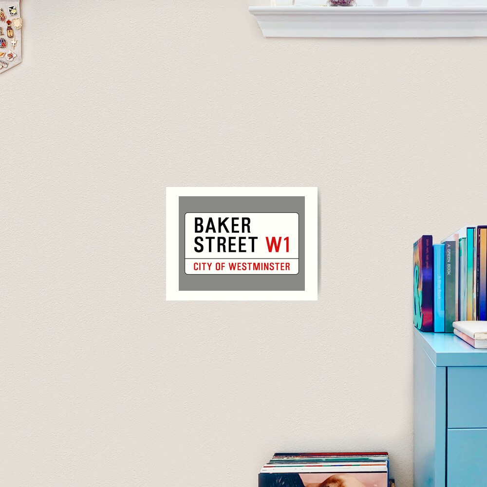 "Baker Street Sign – 221B, Sherlock" Art Print by fandemonium | Redbubble