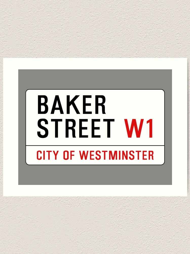 "Baker Street Sign – 221B, Sherlock" Art Print by fandemonium | Redbubble