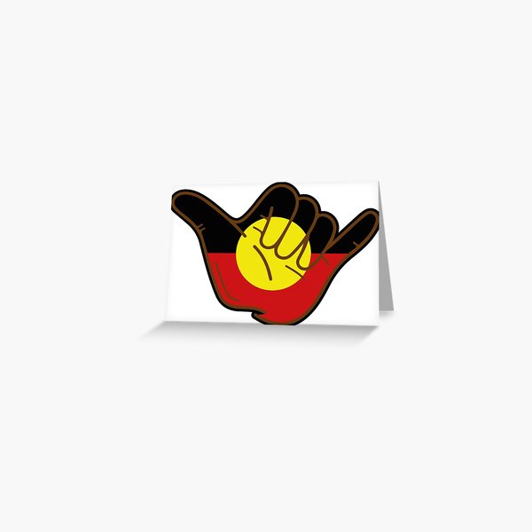 "Shaka Australian Aboriginal Flag" Greeting Card for Sale by Lousy ...