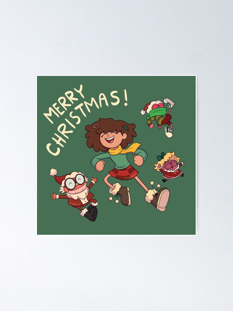 "Amphibia Christmas" Poster for Sale by kat-farr | Redbubble