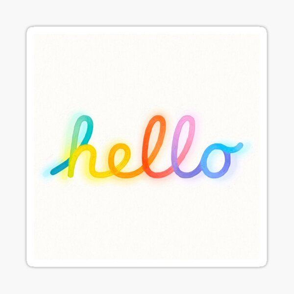 "Say Hello" Sticker by cannibaljp | Redbubble