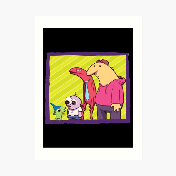 "Smiling Friends Characters" Art Print for Sale by MOON--STONE | Redbubble