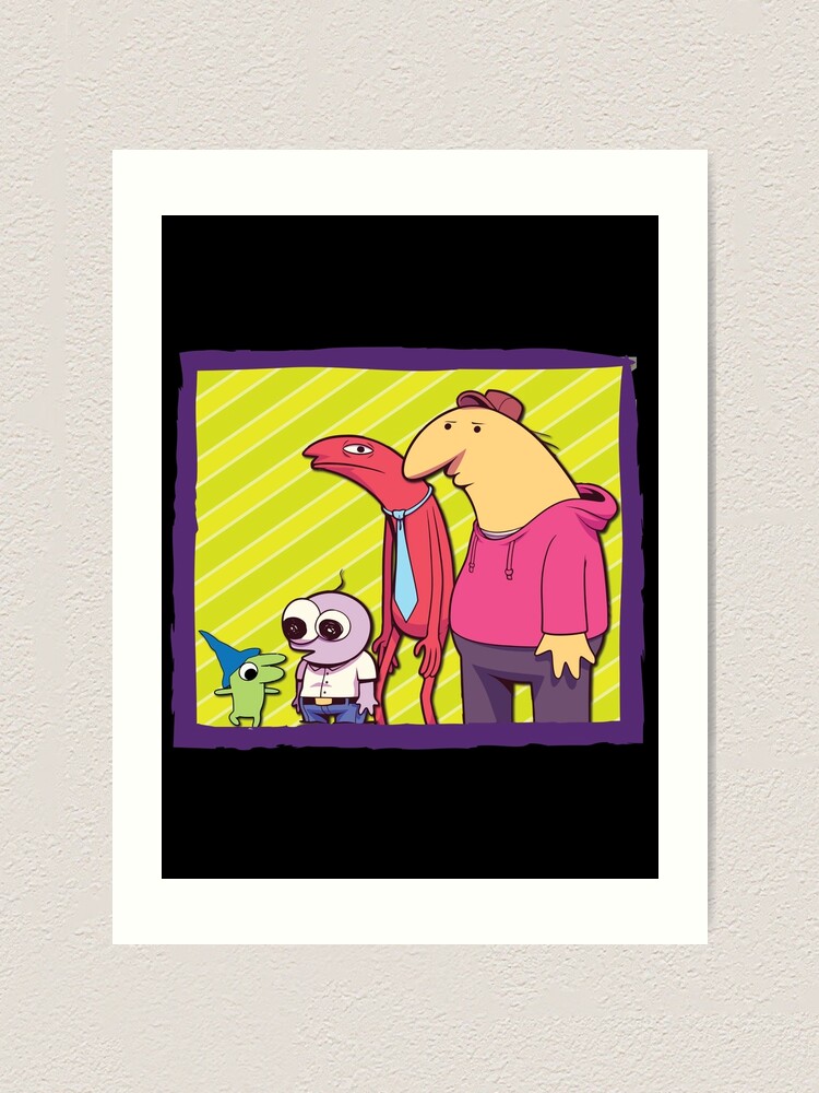 "Smiling Friends Characters" Art Print for Sale by MOON--STONE | Redbubble