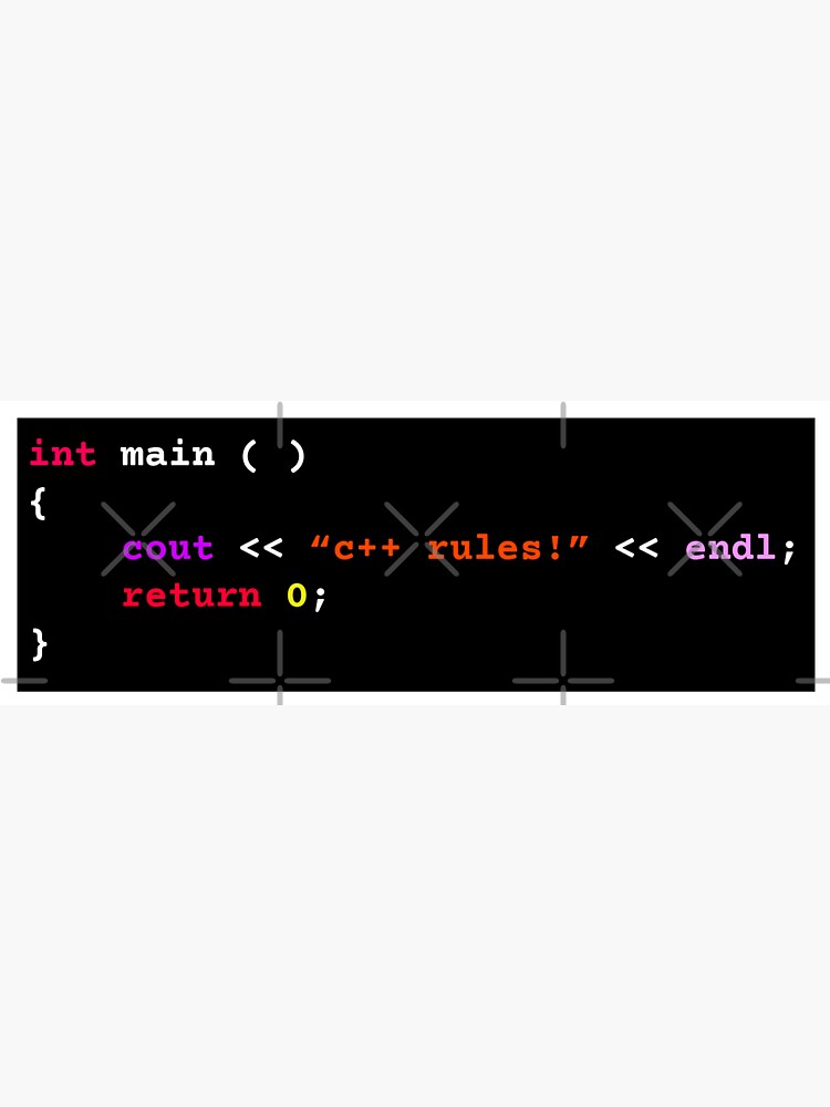 "C++ Rules Sticker" Sticker for Sale by sunehra0714 | Redbubble
