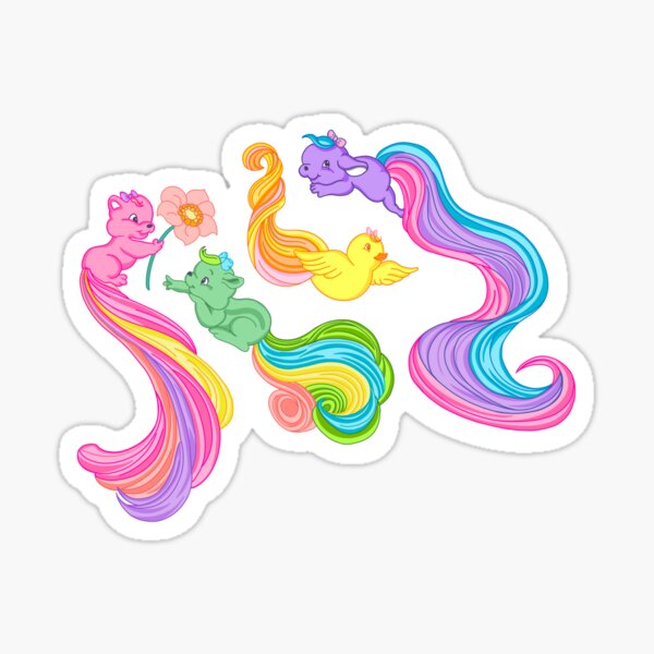 "Lady Lovely Locks Pixietails" Sticker for Sale by PlasticRainbow ...