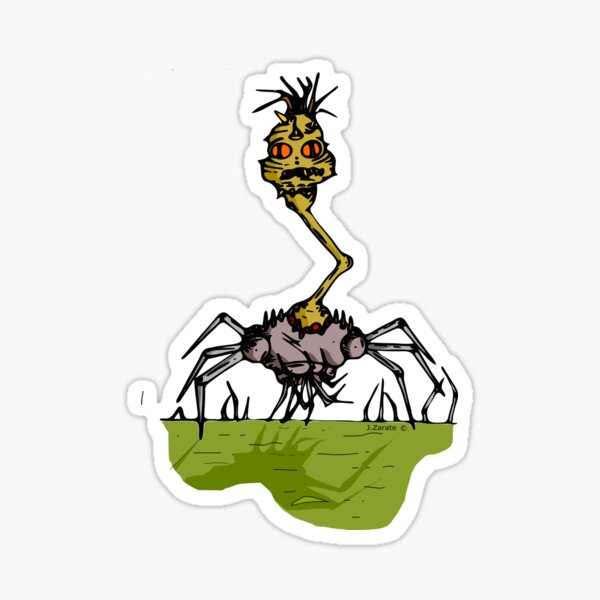 "Monster spider" Sticker for Sale by depapelmty | Redbubble