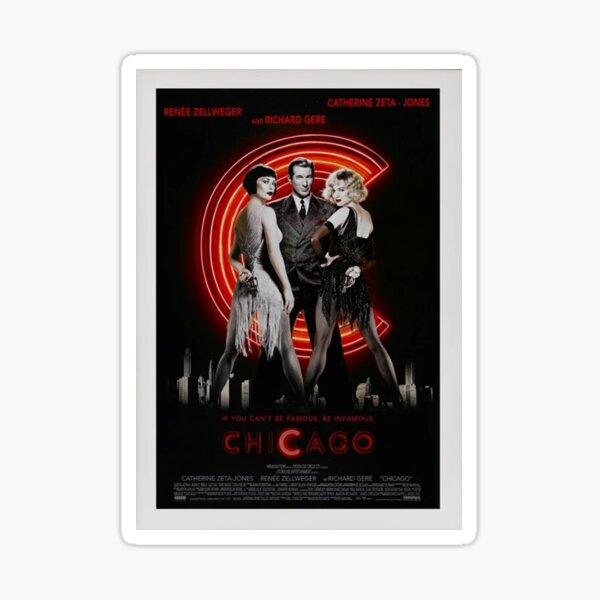 "Chicago Musical Poster " Sticker for Sale by marklemans | Redbubble