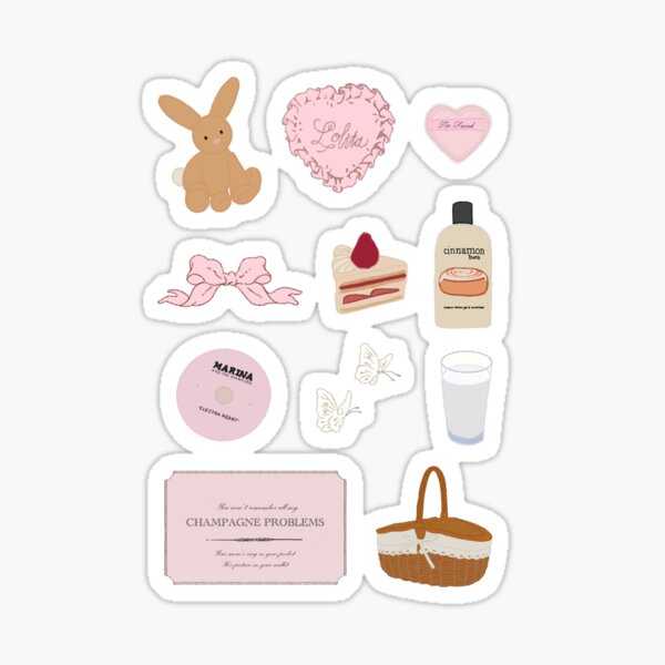 "Soft Girly Sticker Pack " Sticker by nymphbunn | Redbubble