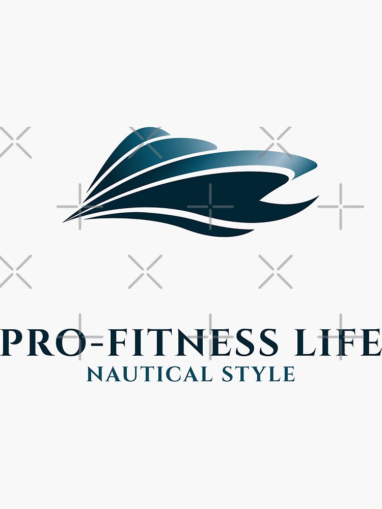 "Nautical Fitness" Sticker by YALR | Redbubble