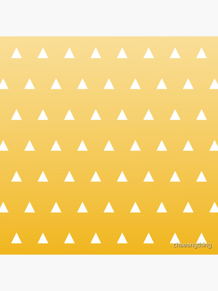 "Zenitsu Pattern" Sticker by chaeanything | Redbubble