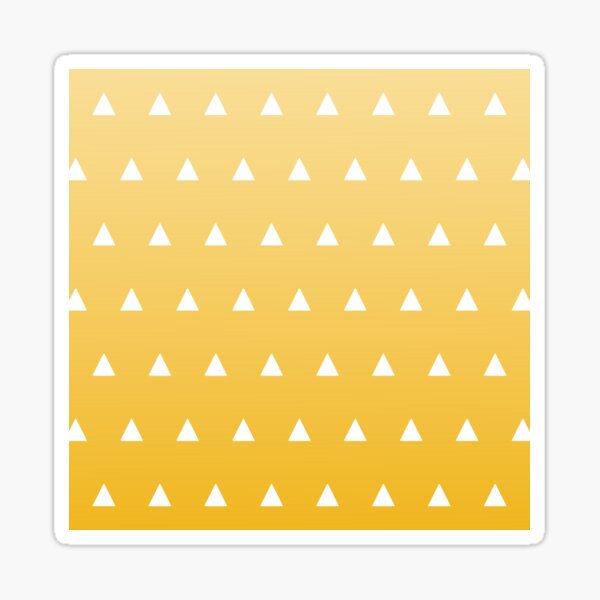 "Zenitsu Pattern" Sticker by chaeanything | Redbubble