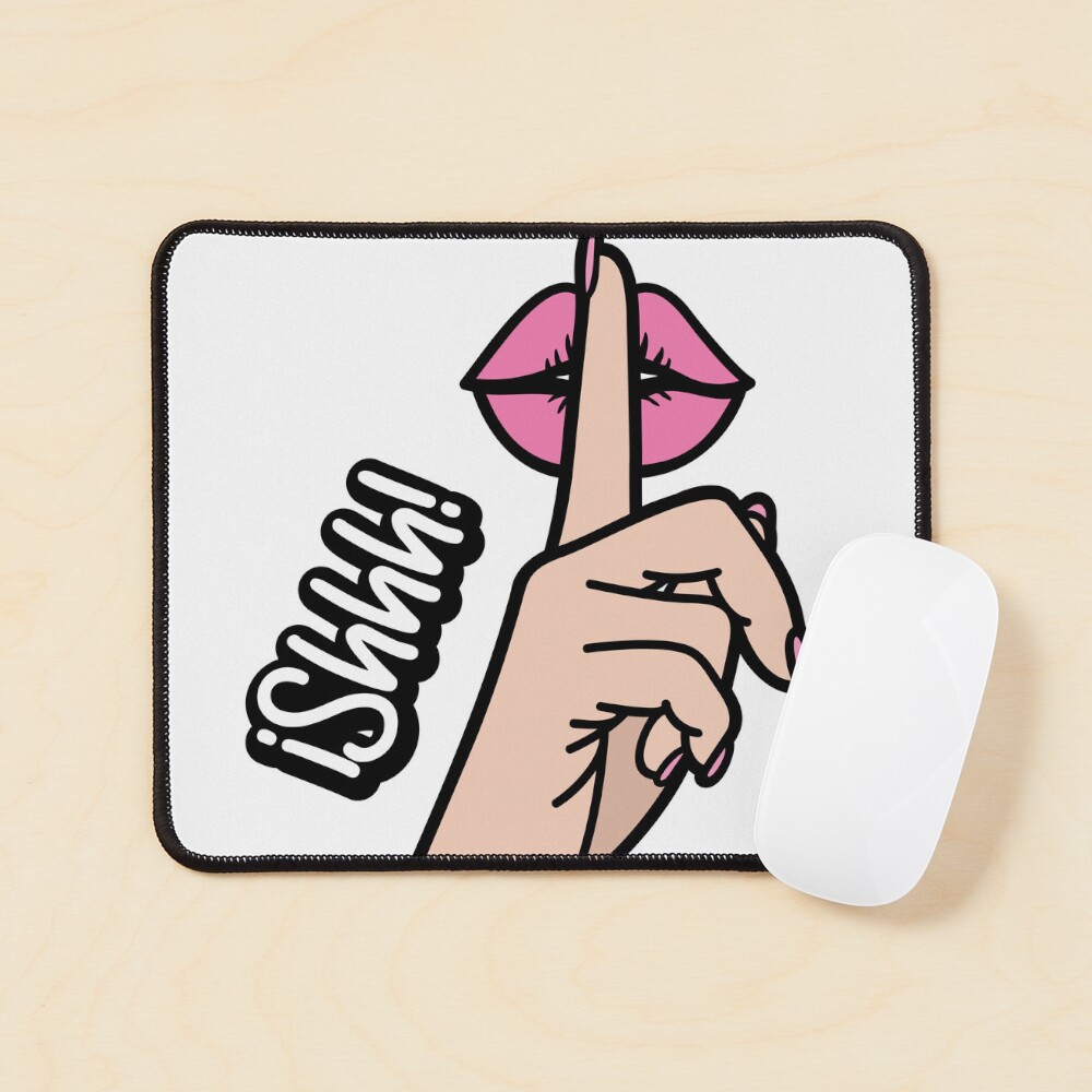 "Keep quiet shhh" Sticker by Anrocala | Redbubble