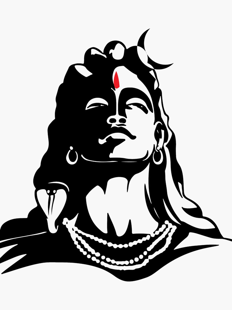 "Adiyogi Mahadev Om Namah Shivaya Hindu" Sticker for Sale by ...