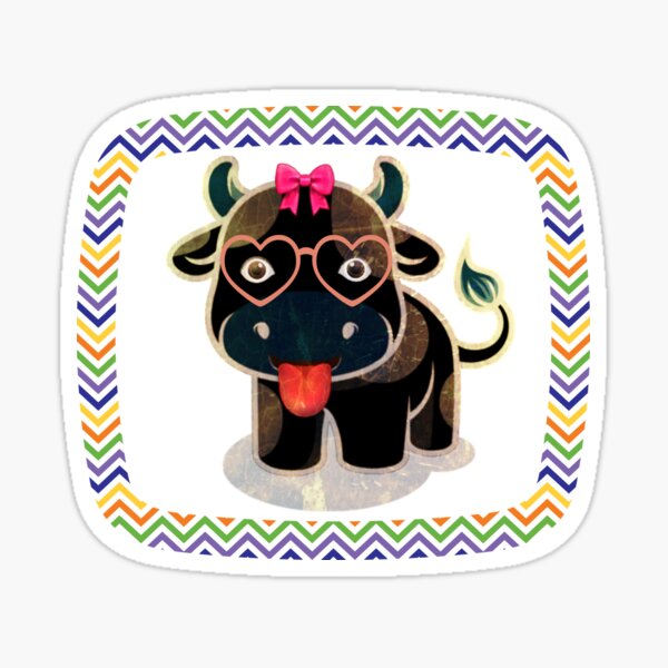 "Little Cute Baby Cow" Sticker for Sale by WeaksPlaza | Redbubble