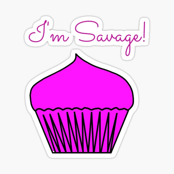 "Savage" Sticker by AfroSarah | Redbubble