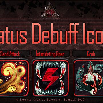 "In-game Status Debuffs Poster" Art Board Print for Sale by ...