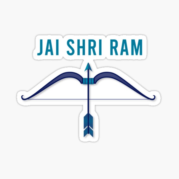 "Shree Ram Arrow and Bow " Sticker by RasikaDesigns | Redbubble