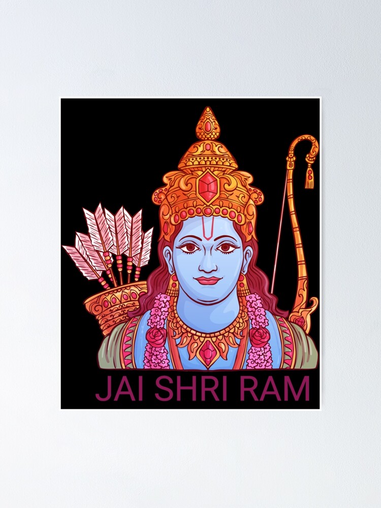 "Shri Ram " Poster for Sale by RasikaDesigns | Redbubble