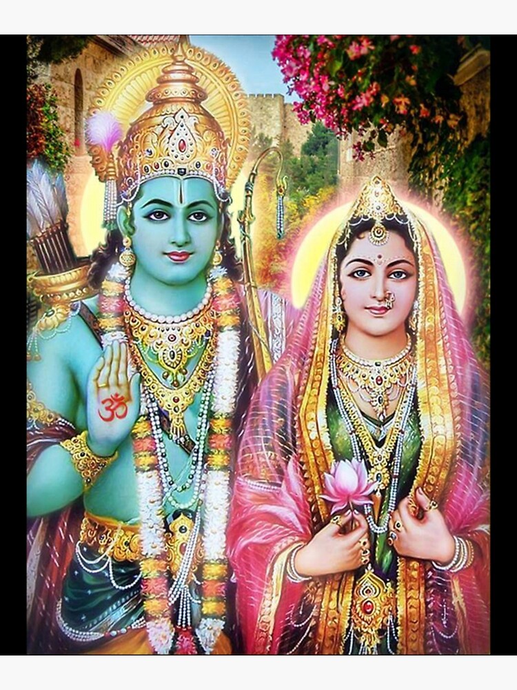 "Sri Sri Sita Rama " Poster for Sale by RasikaDesigns | Redbubble